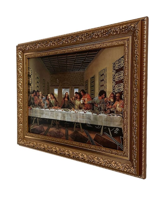 Cuadro La Última Cena de Leonardo da Vinci técnica polioleo Encuadro Mx 3