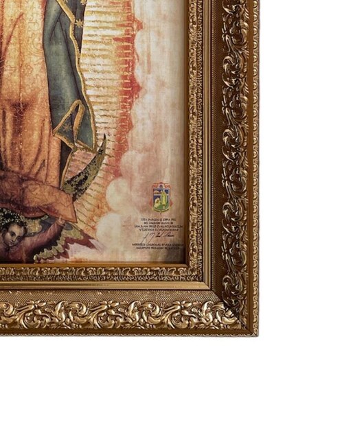 Cuadro Virgen de Guadalupe técnica polioleo Encuadro Mx 4