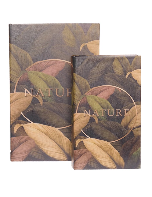 Set caja decorativa Haus rectangular con 2 piezas | Gran Barata