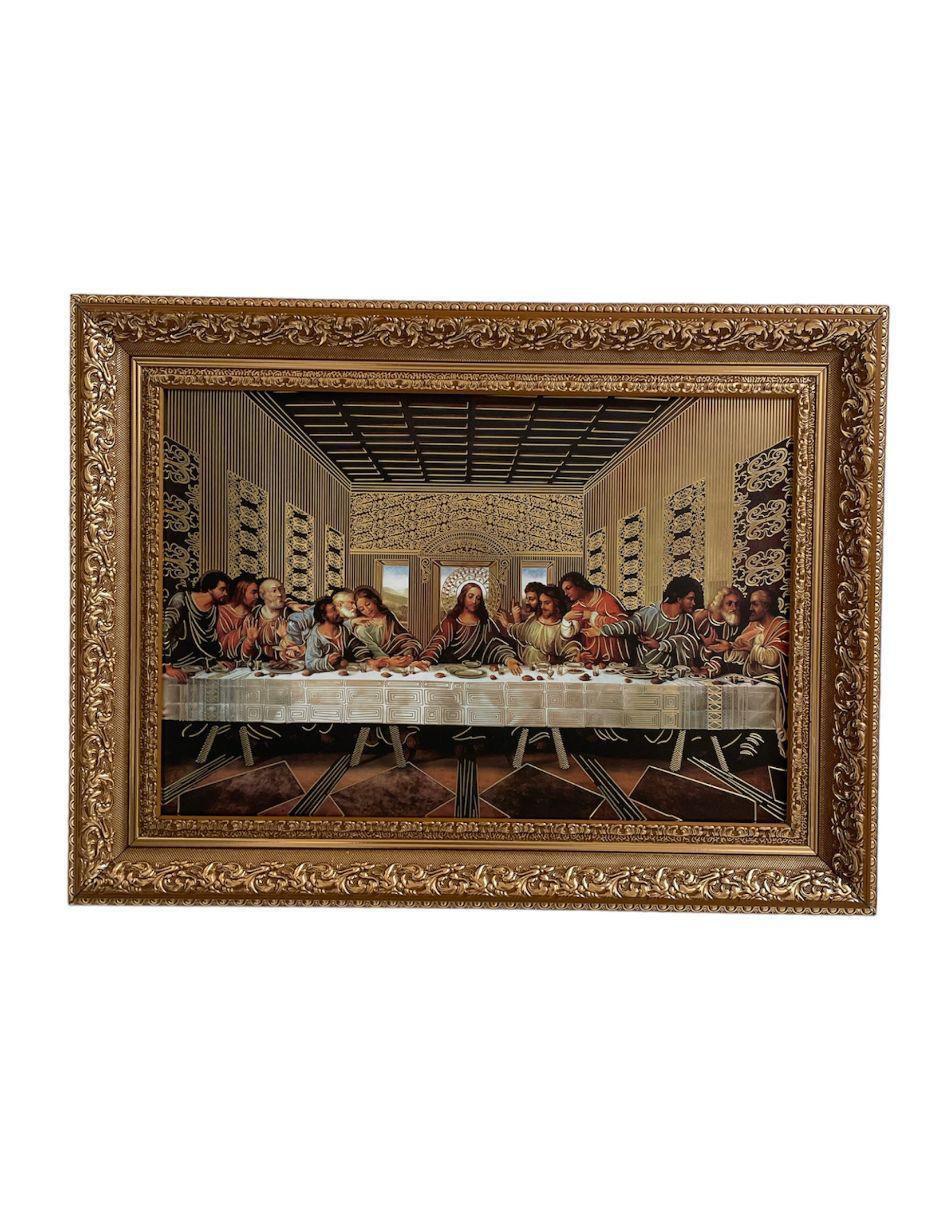 Cuadro La Última Cena de Leonardo da Vinci técnica polioleo Encuadro Mx