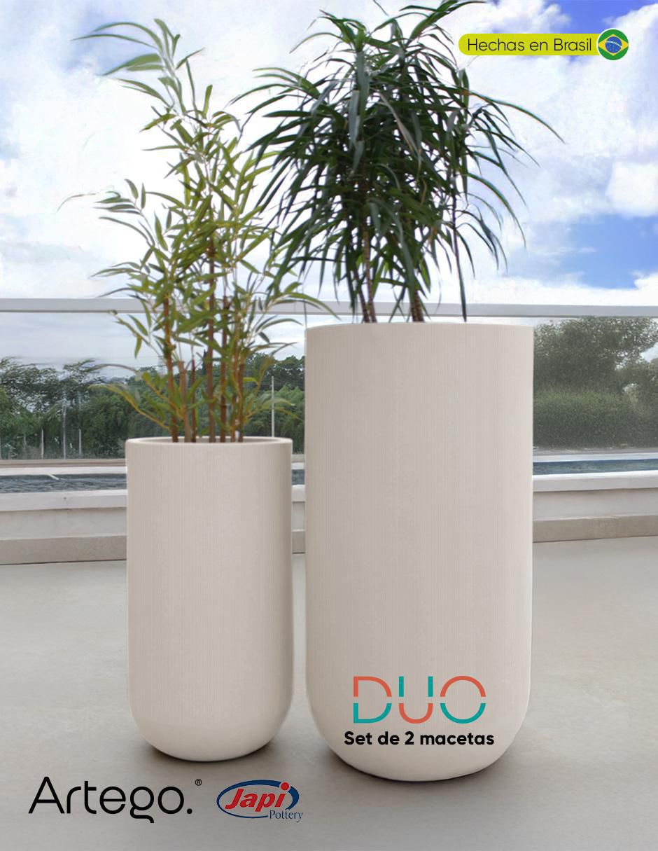 Set maceta Artego Duo Kuala Japi de plástico | Gran Barata