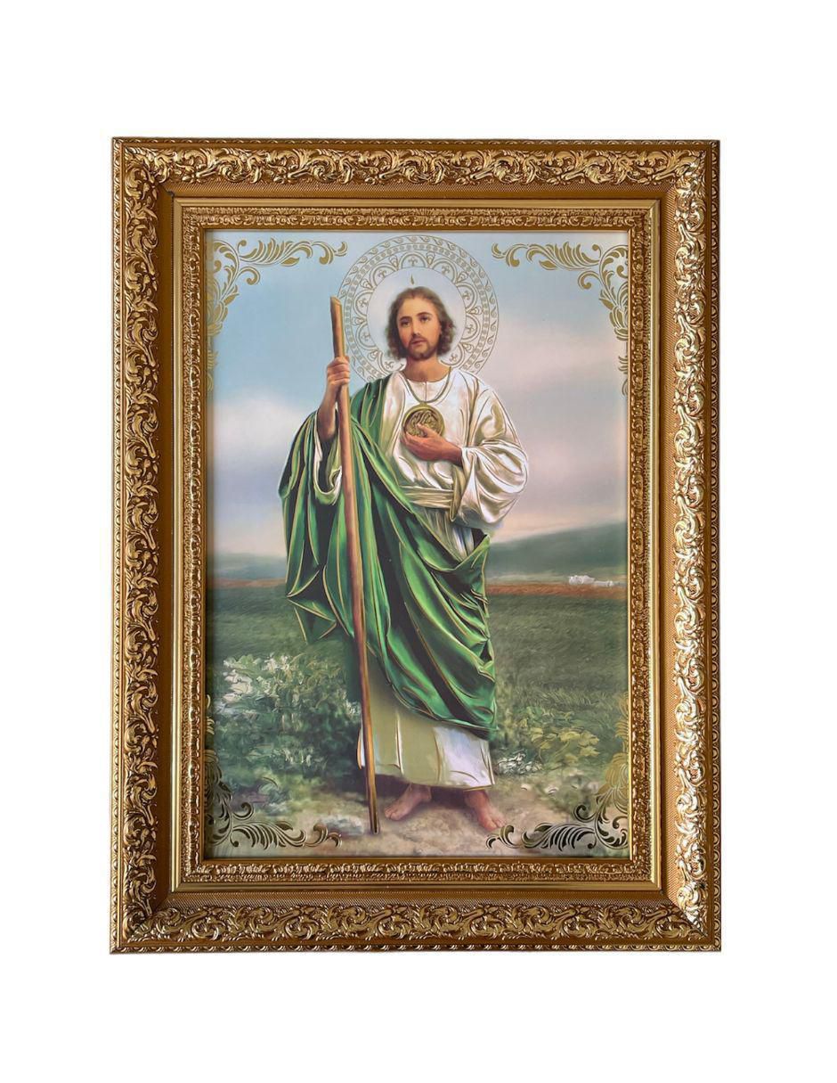 Cuadro San Judas Tadeo técnica polioleo Encuadro Mx